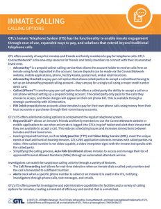 Inmate Calling – Calling Options Fact Sheet_8-17 | GTL